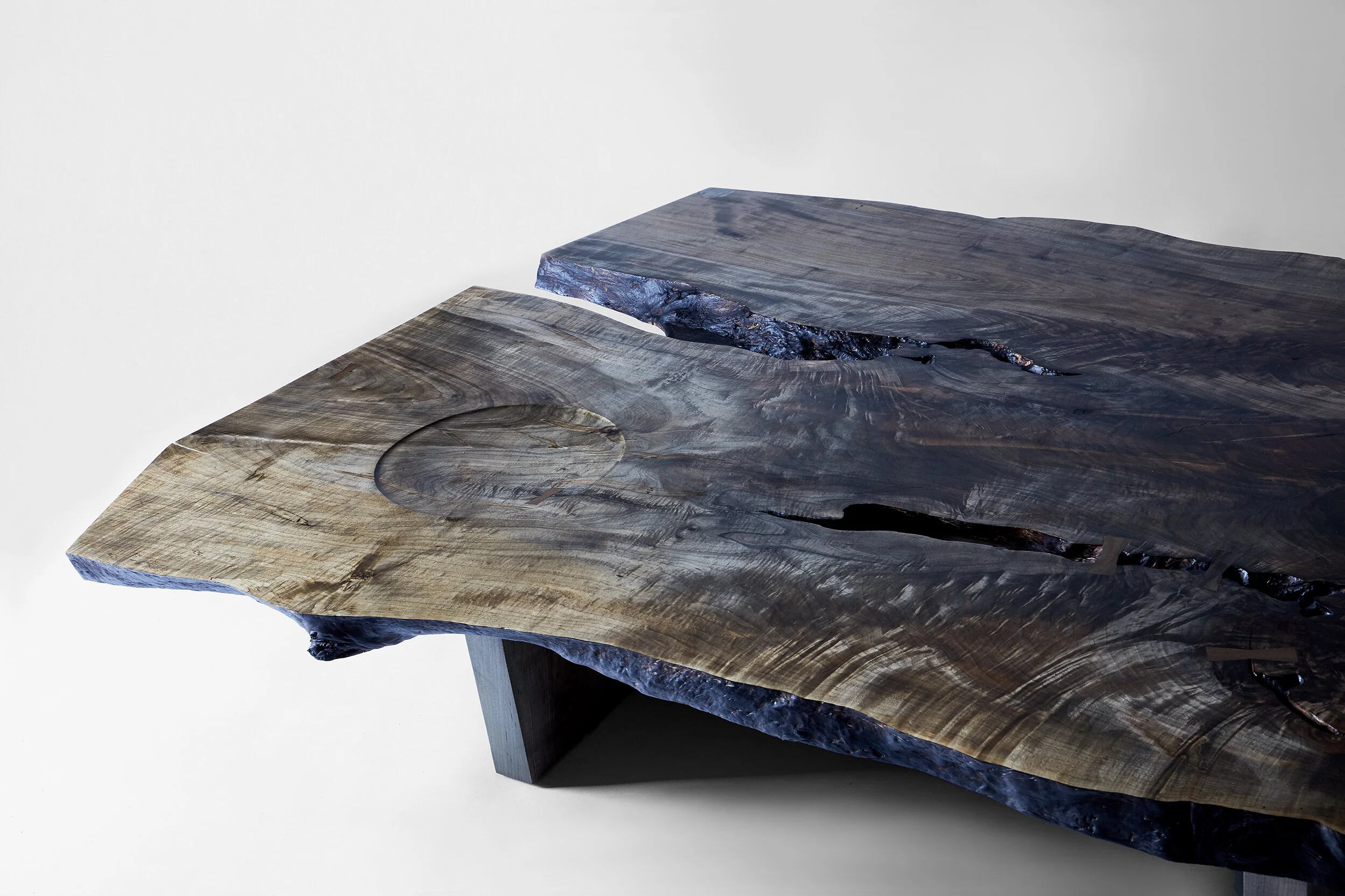 Maple Slab Low Table — fern