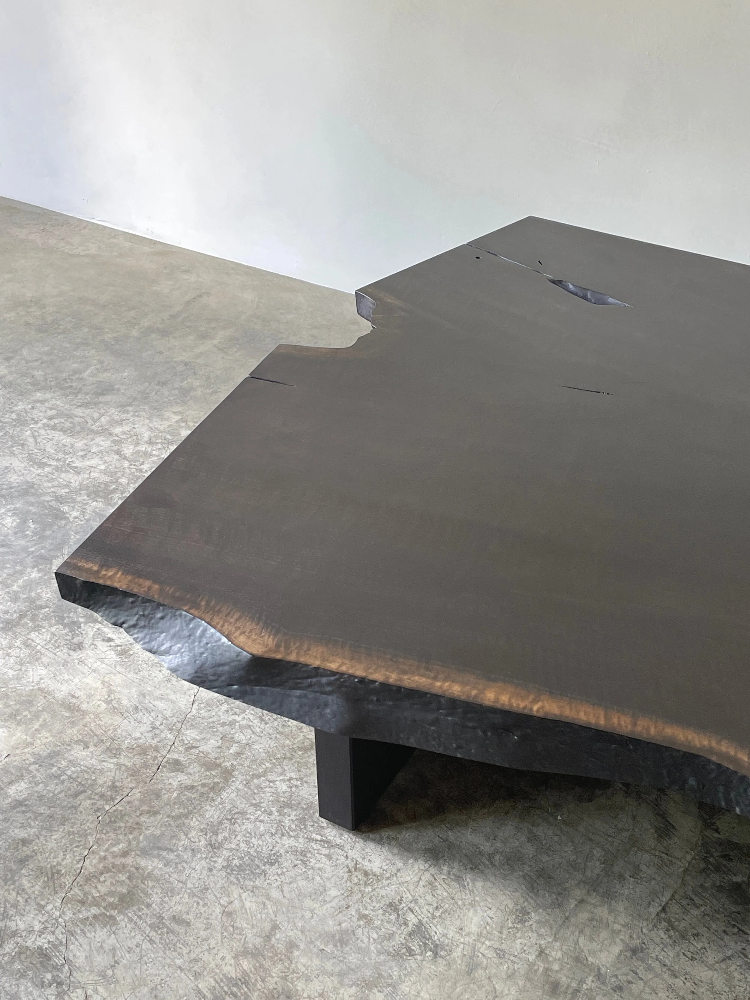 Walnut Slab Low Table — fern