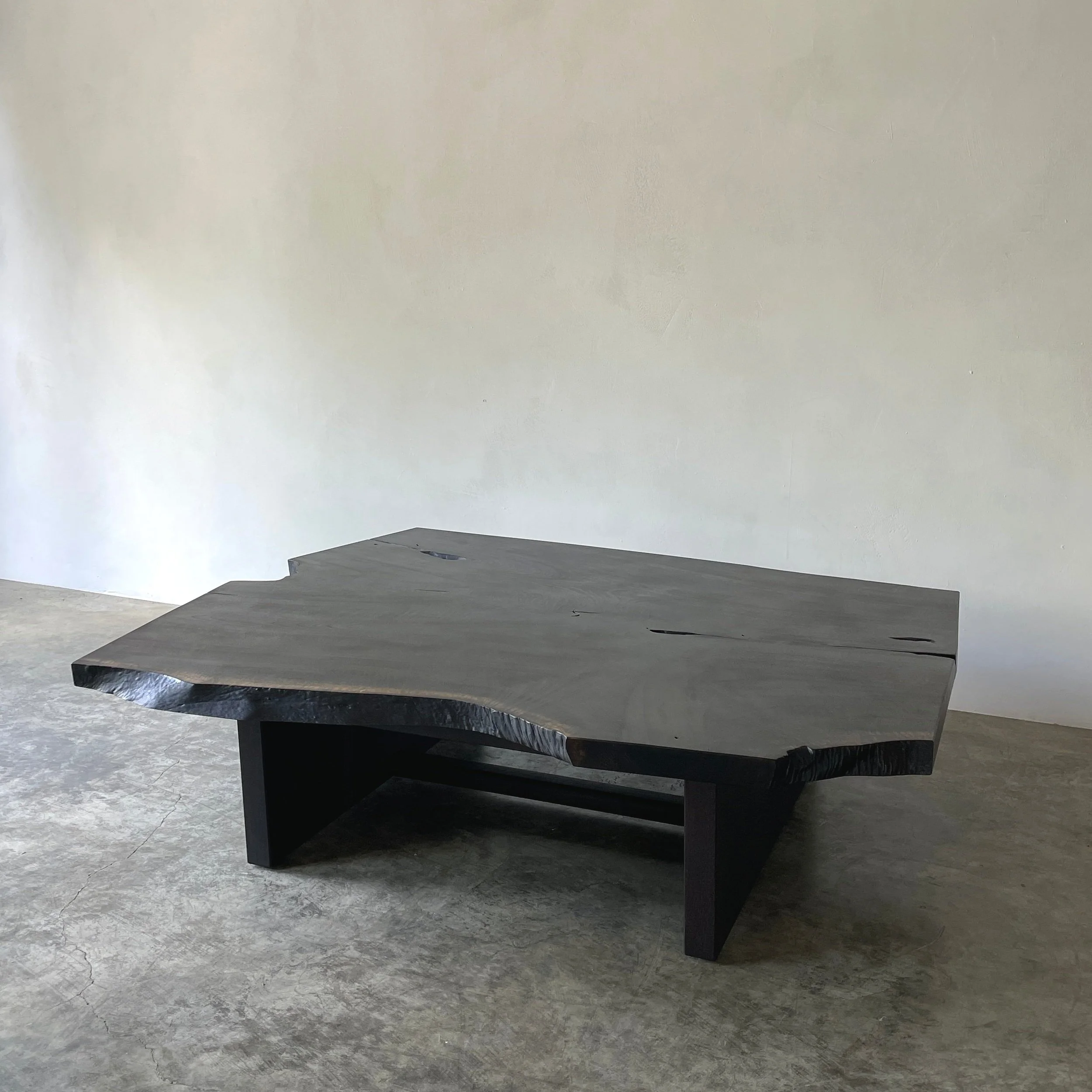 Walnut Slab Low Table — fern