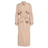 Burberry Maythorne Mulberry-Silk Trench Coat in Nude — UFO No More
