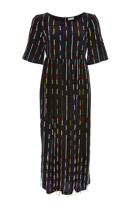 Suno Beaded Striped Dress — UFO No More