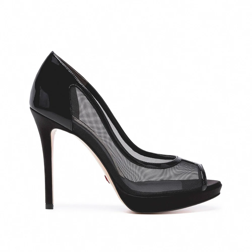 Magrit Penelope Pumps in Black Patent Leather — UFO No More