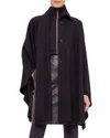 Akris Scarf Cashmere Cape in Burgundy — UFO No More