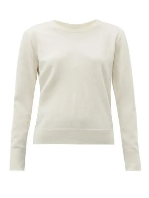 Altuzarra Fillmore Braided Cashmere Jumper in White — UFO No More