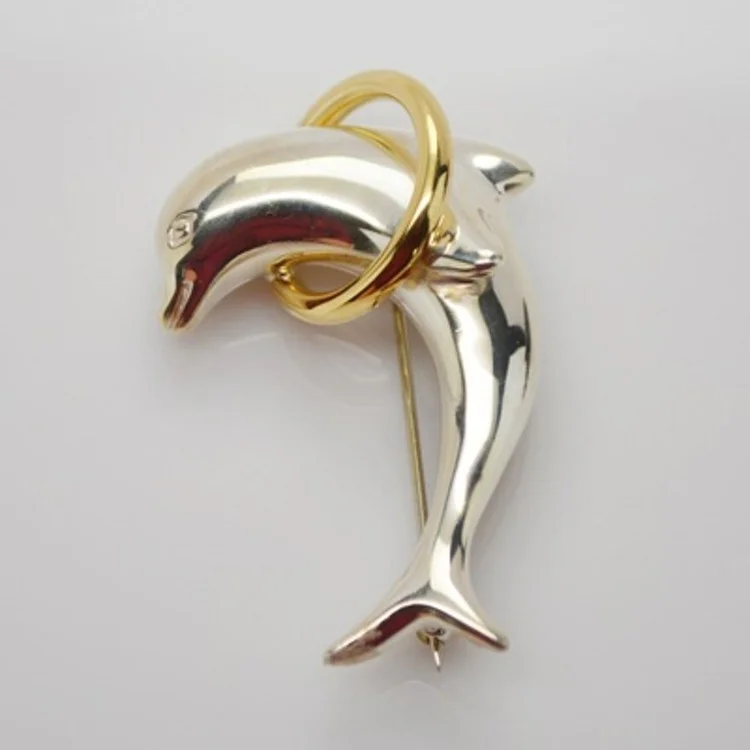 Tiffany & Co Two-Tone Dolphin Brooch — UFO No More