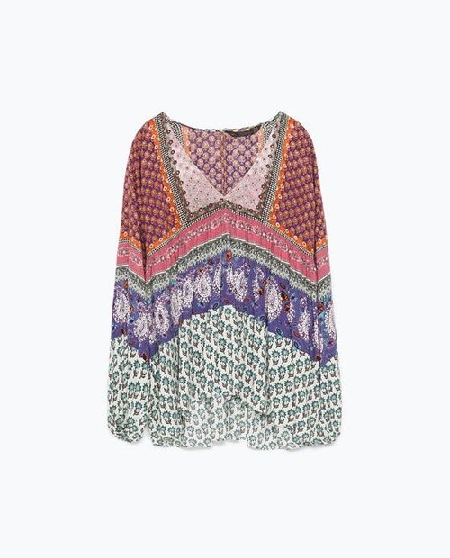 Zara Multi Print Top — UFO No More