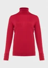 Hobbs Lara Merino Wool Roll Neck Jumper in Granita Pink — UFO No More