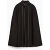 Zara Contrasting Piped Cape — UFO No More