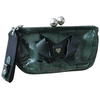 Luella Bow Python-Effect Clutch in Green — UFO No More