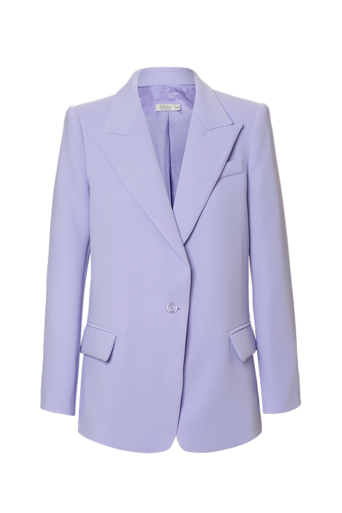 Bleis Crepe Blazer in Lilac — UFO No More