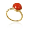 Dulong Fine Jewelry Large Pacific Ring in 18K Gold and Coral — UFO No More