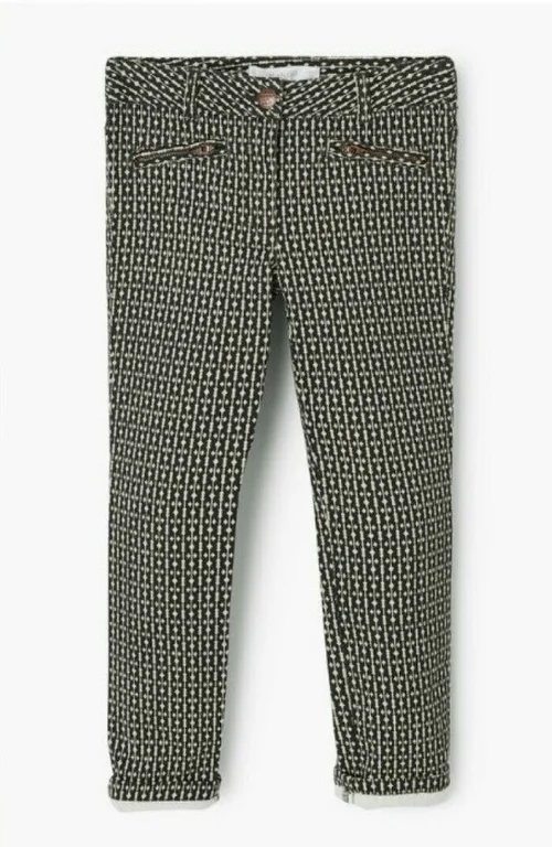 Mango Girls Printed Zip Trousers — UFO No More