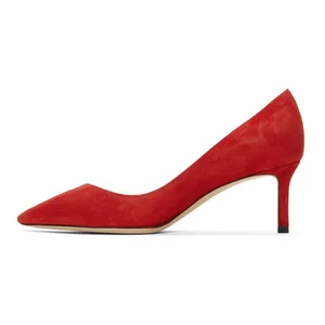 Jimmy Choo Romy 60 Pumps in Red Suede — UFO No More
