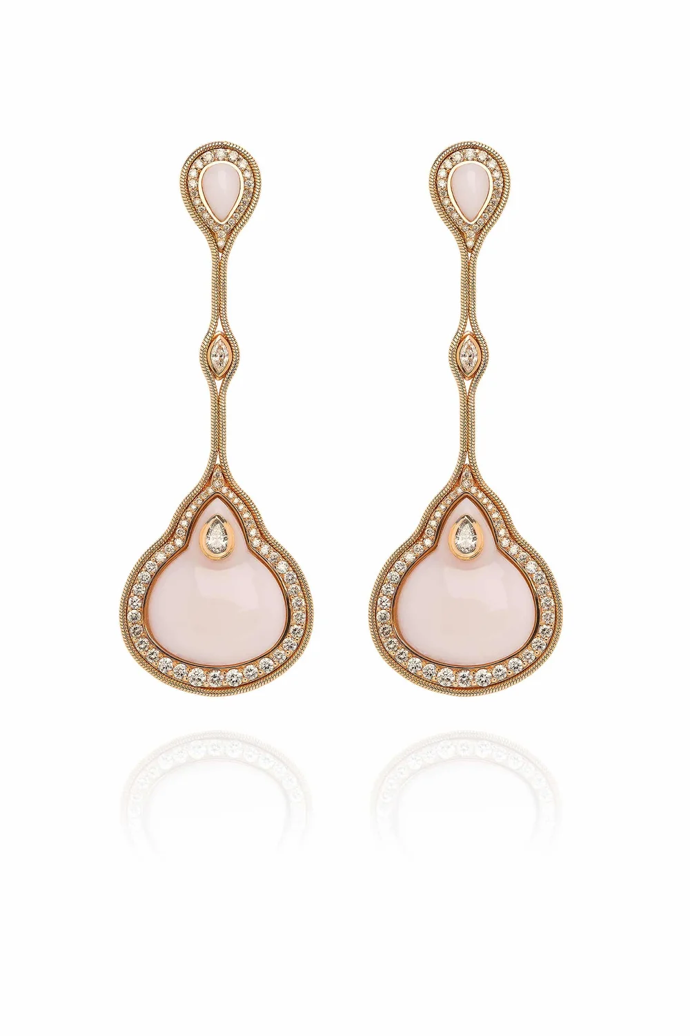 Fernando Jorge Fluid Diamond Droplet On Stone Earrings — UFO No More
