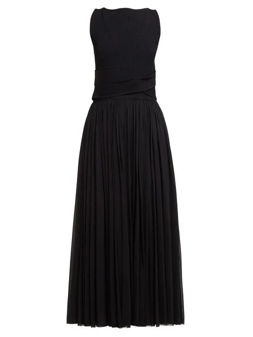 Alexander Mcqueen Ribbed Bodice Sleeveless Dress — Ufo No More