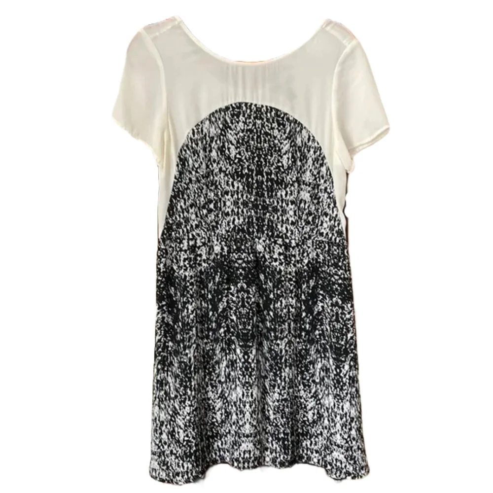 Aqua Abstract-Print Dress — UFO No More