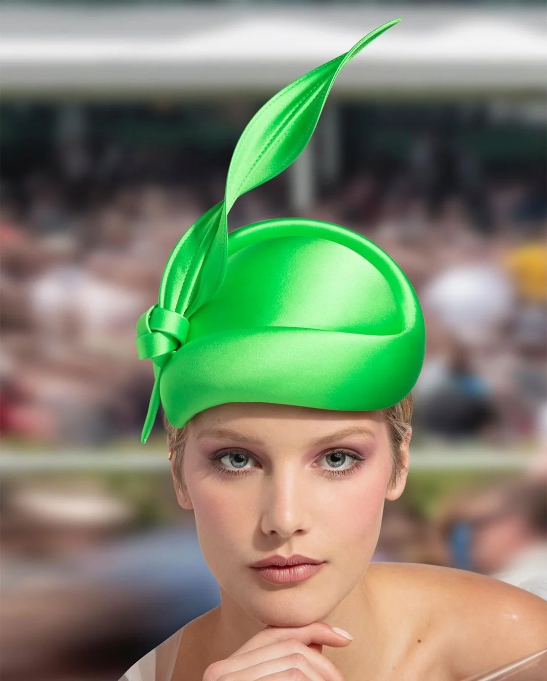 Philip Treacy Feather Twist Hat in Blue — UFO No More