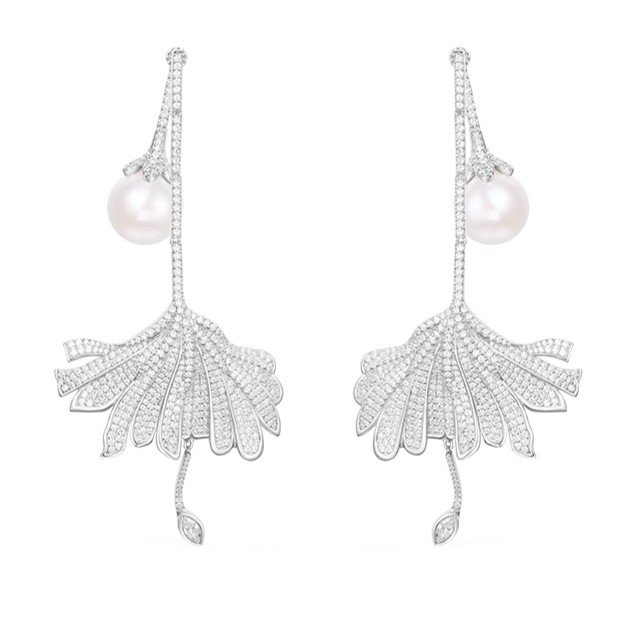 Apm Monaco Angeliques Earrings With Pearl In Silver — Ufo No More
