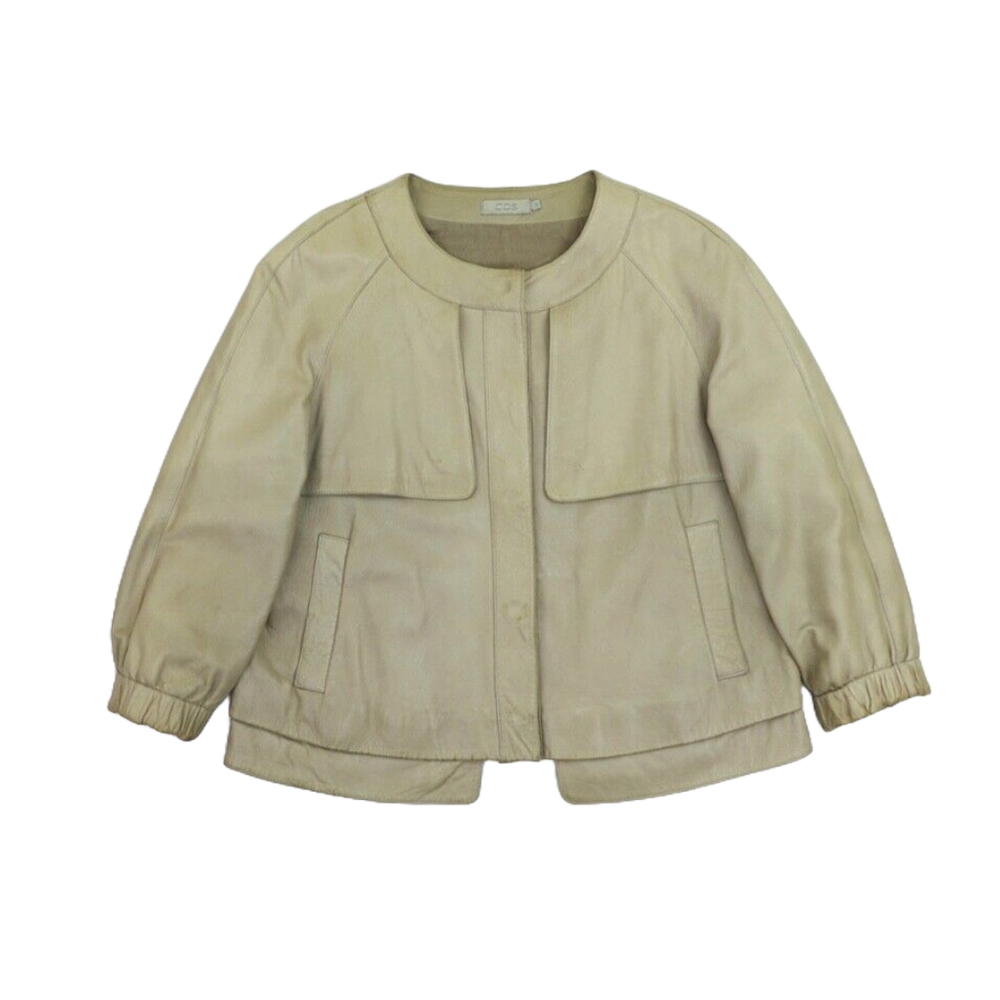 COS Collarless Leather Jacket — UFO No More