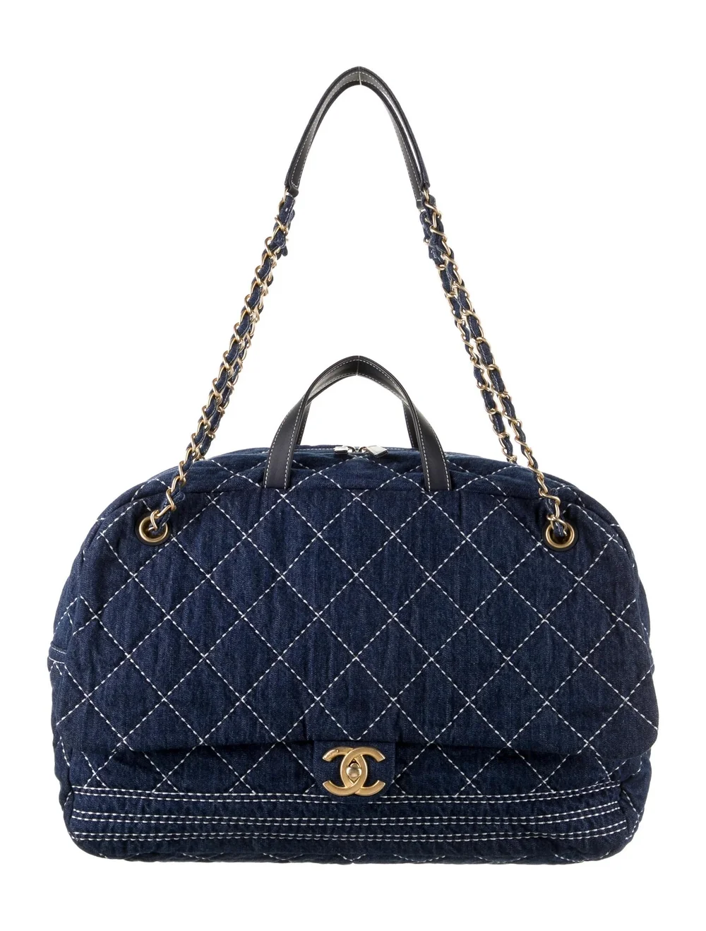 Chanel Trip Express Bowling Bag in Blue Denim — UFO No More