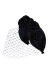 Emily London Itzel Veiled Headpiece in Black — UFO No More