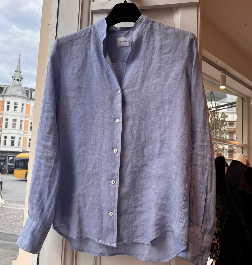 Bagutta Brooket Shirt in Blue — UFO No More
