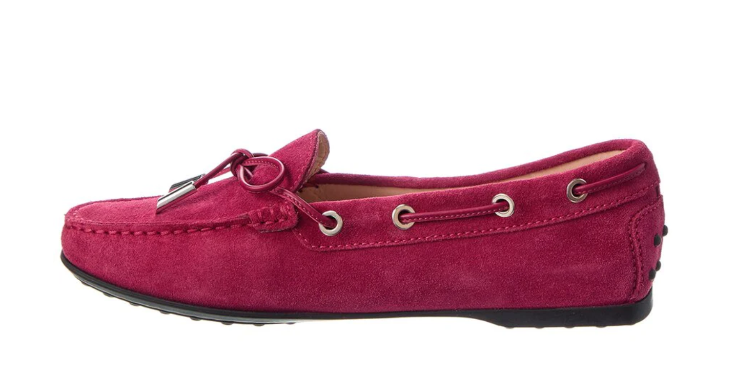 Tods Tassel Suede Loafers In Navy — Ufo No More