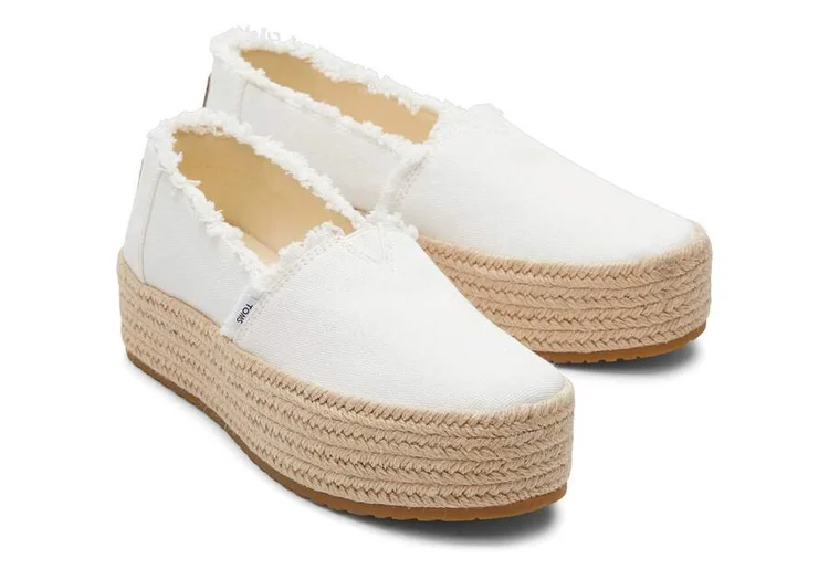 TOMS Valencia Canvas Platform Espadrilles — UFO No More