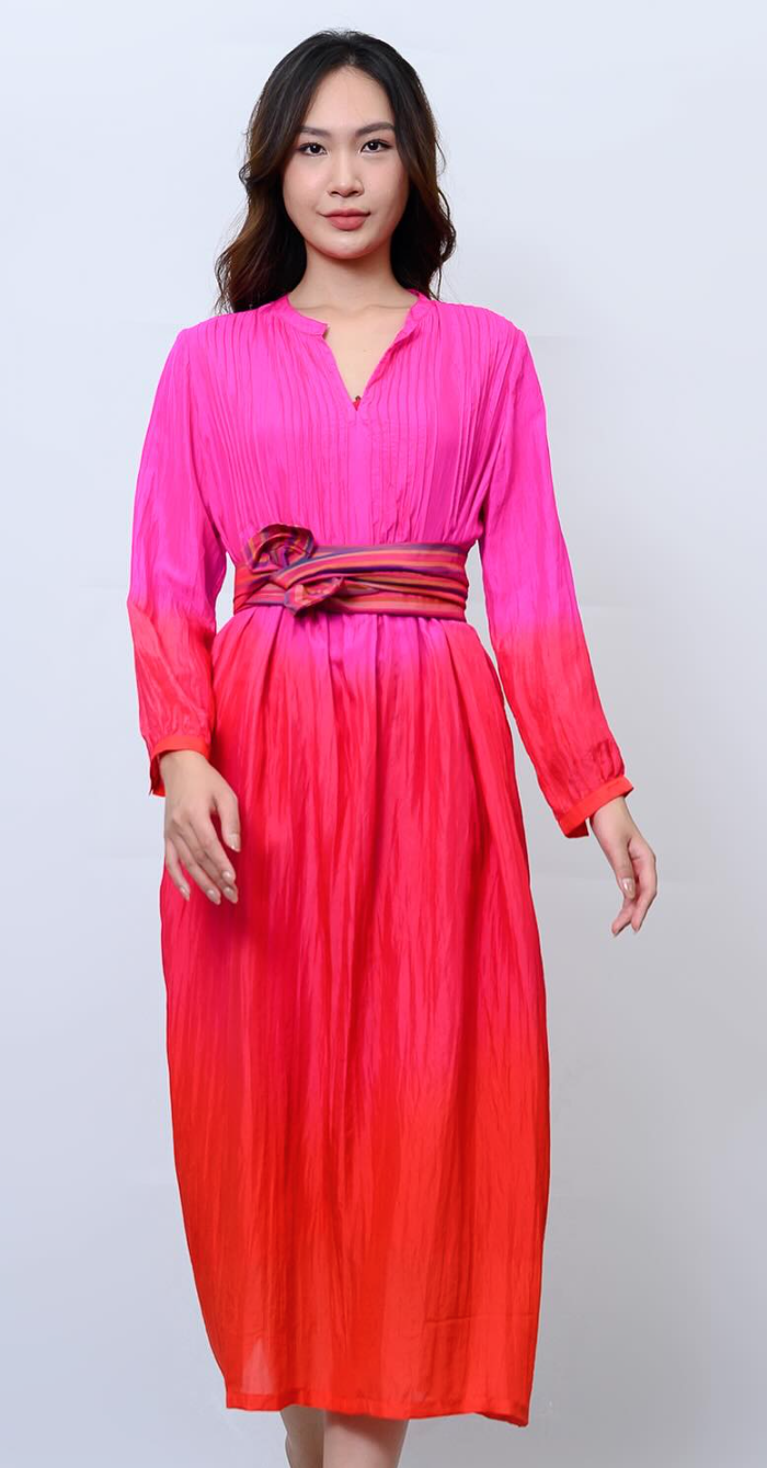 Bianco Levrin Ombré Silk Dress — UFO No More