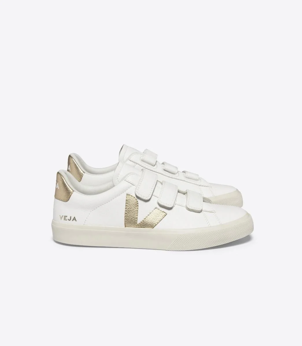 Veja Recife Trainers in White Platine Leather — UFO No More