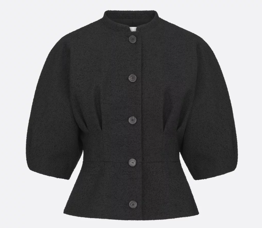 Christian Dior Jacket with Puff Sleeves in Red — UFO No More