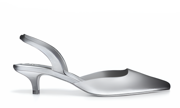 Magrit Mar Pumps in Silver Leather — UFO No More