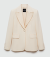 Mango Structured Jacket with Satin Lapels — UFO No More