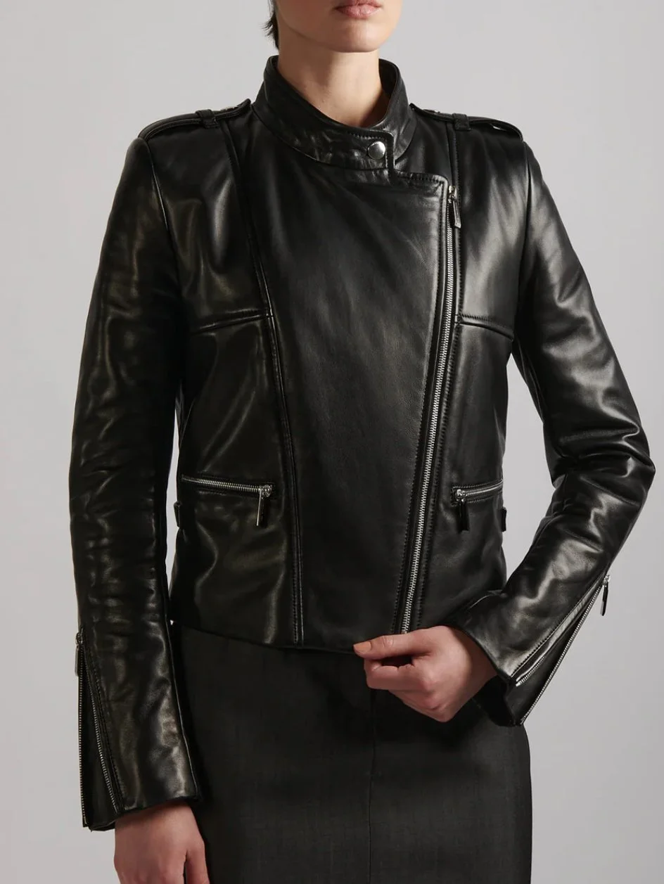 Barbara Bui Leather Biker Jacket — UFO No More