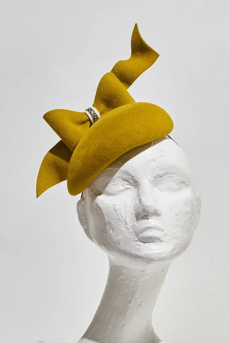 Sarah Cant Olive Teardrop Hat — UFO No More