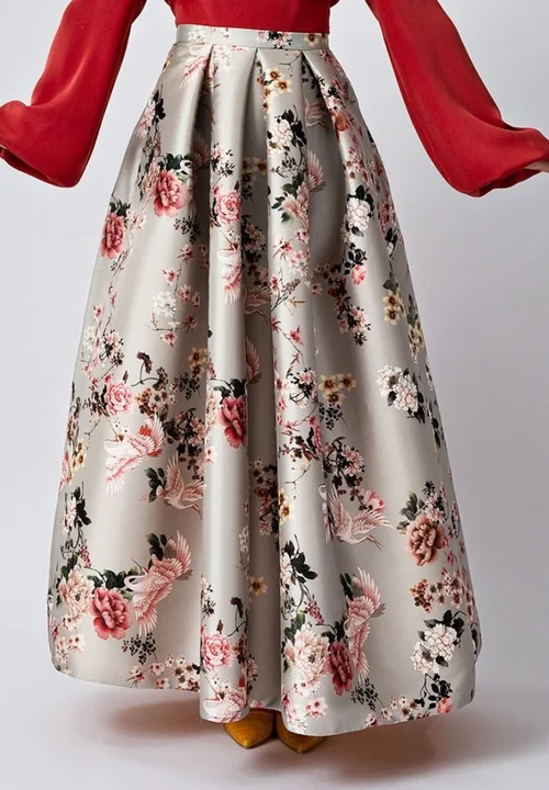 Lasse Spangenberg Floral Maxi Skirt — UFO No More