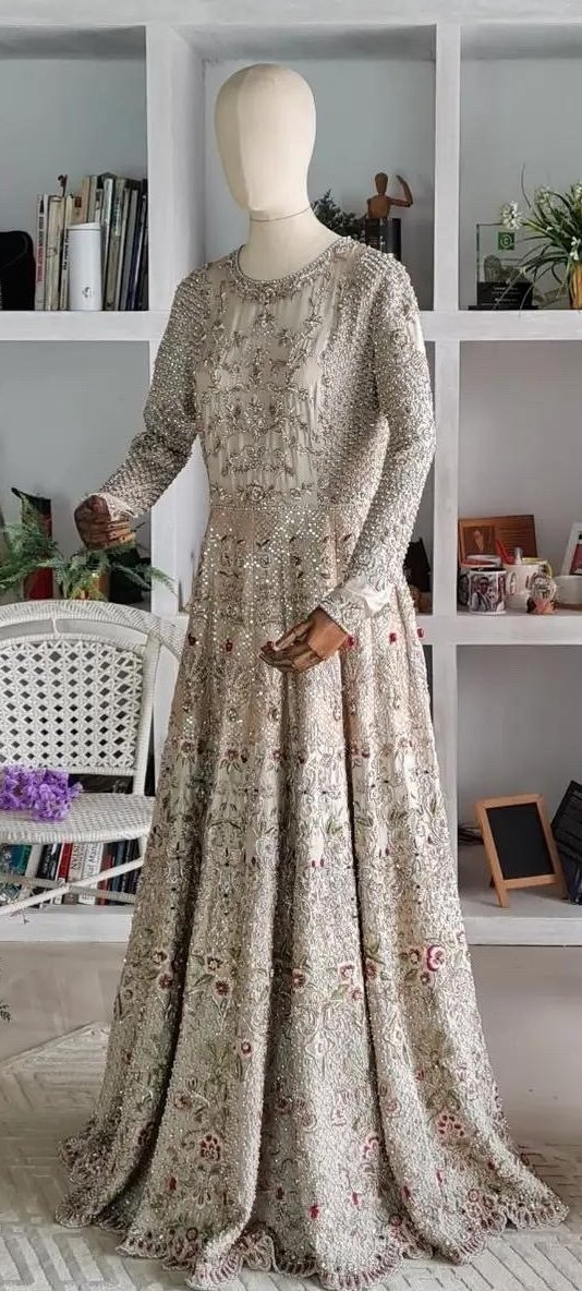 Mahpara Khan Embroidered Gown — UFO No More