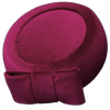 Sean Barrett Pillbox Hat with Bow in Berry — UFO No More
