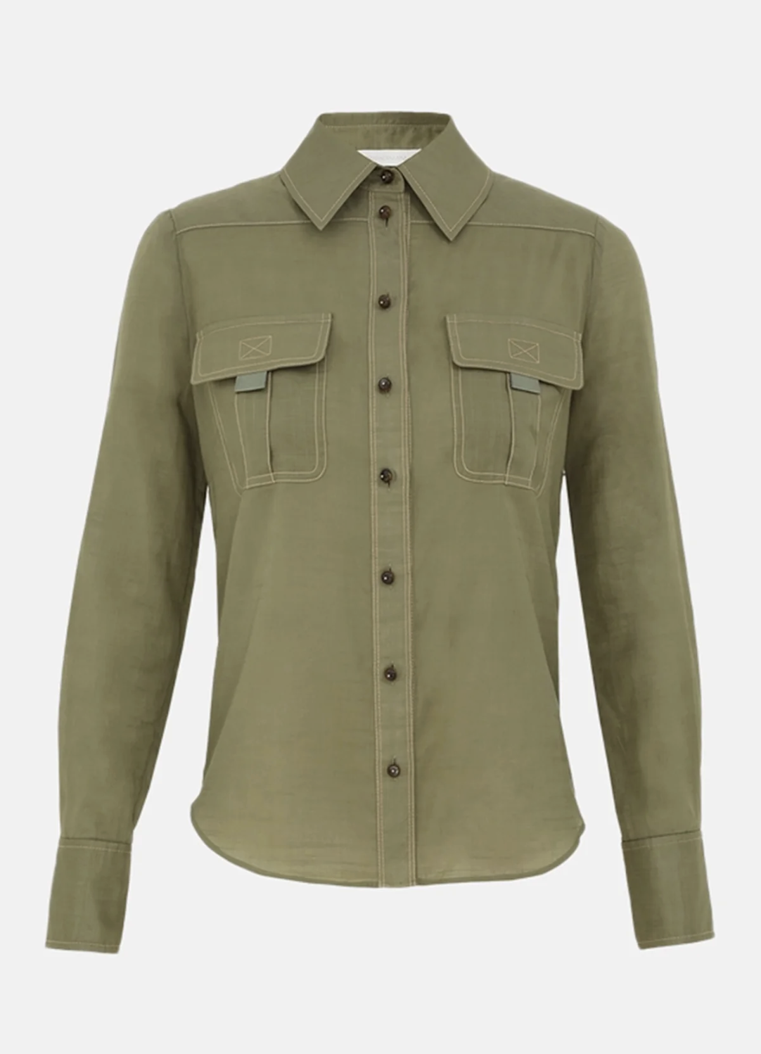 Zimmermann Wylie Shirt in Olive — UFO No More