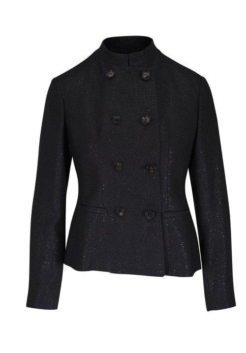 Kiton Double-Breasted Checked Jacket in Beige — UFO No More