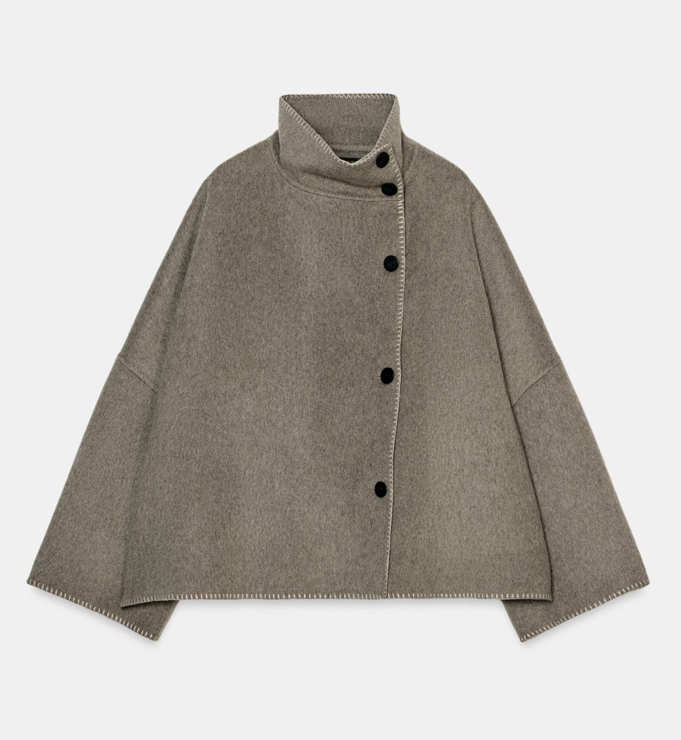 Zara ZW Collection Wool Blend Topstitched Jacket — UFO No More