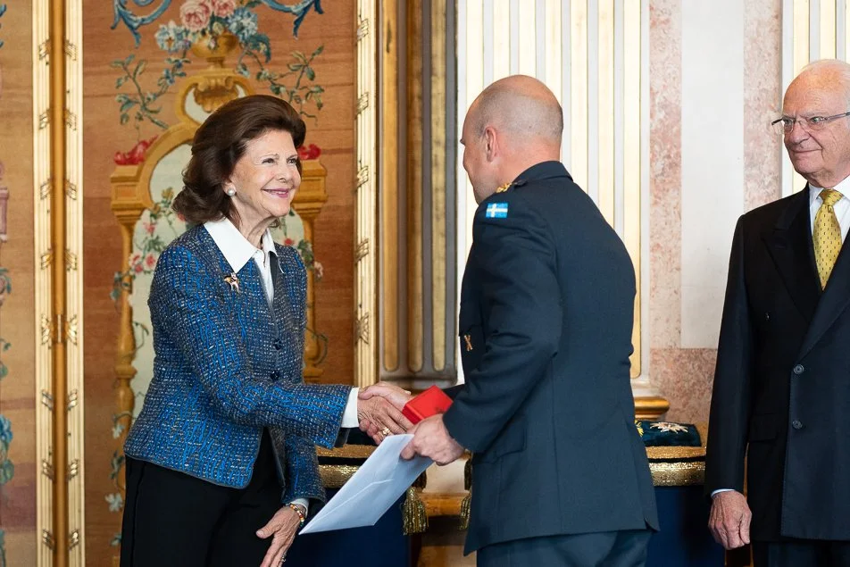 King Carl Gustaf and Queen Silvia present Royal Orders of Knighthood ...