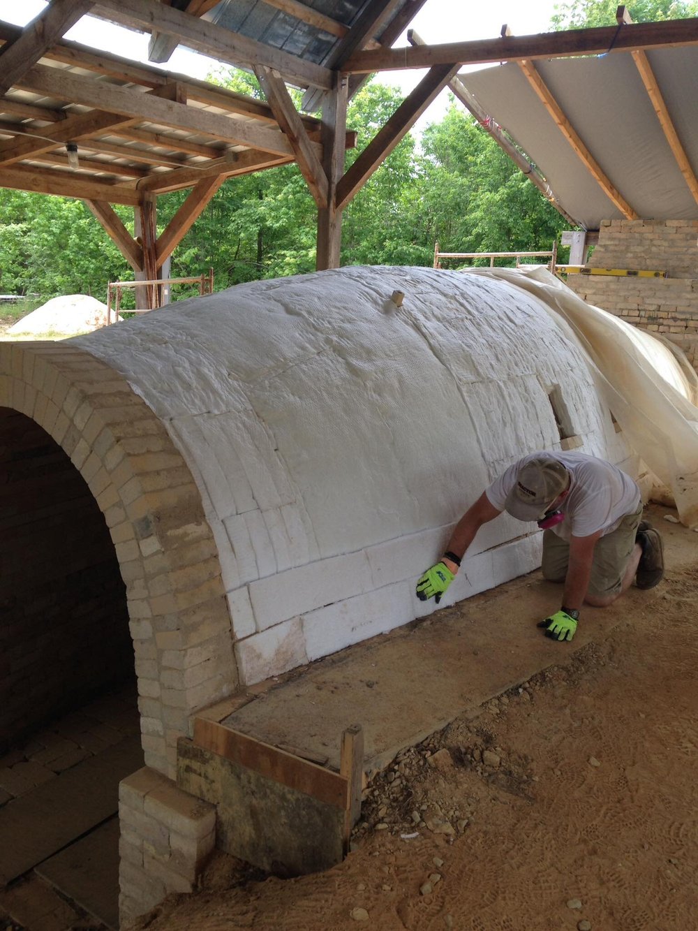 Kiln Construction — CHAD BROWN POTTERY