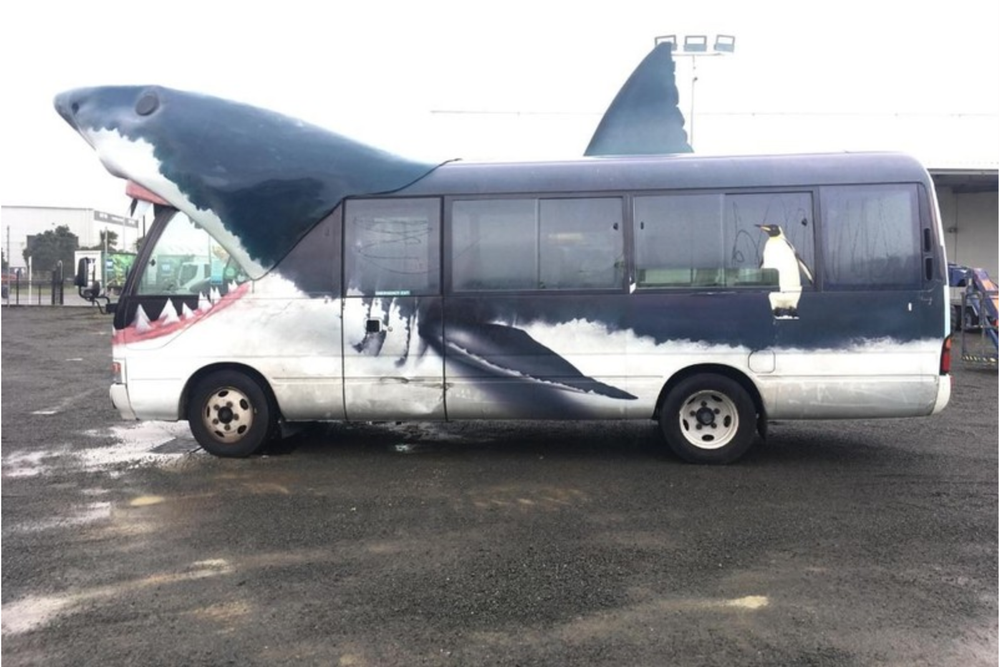World Famous 'Shark Bus' For Sale — The Daily Jaws