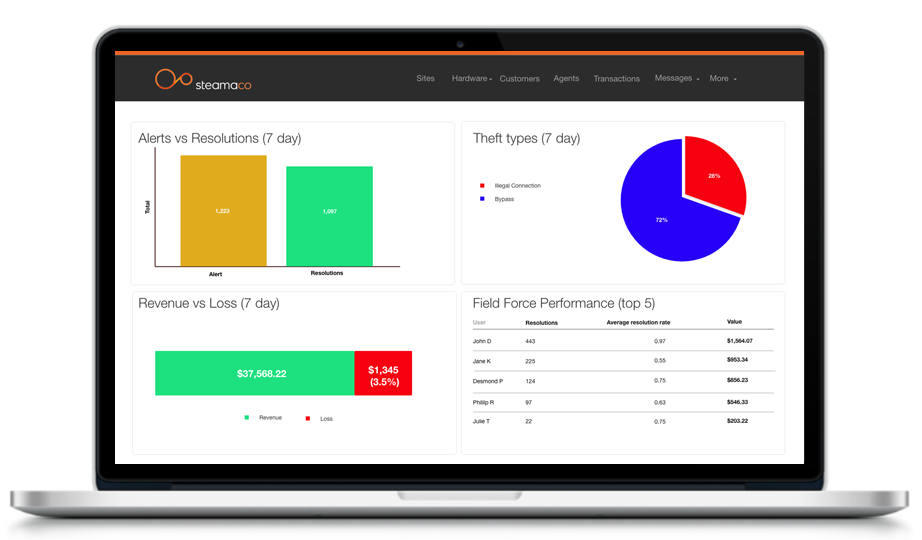 Grid IoT Smart Loss Detection Platform | SteamaCo