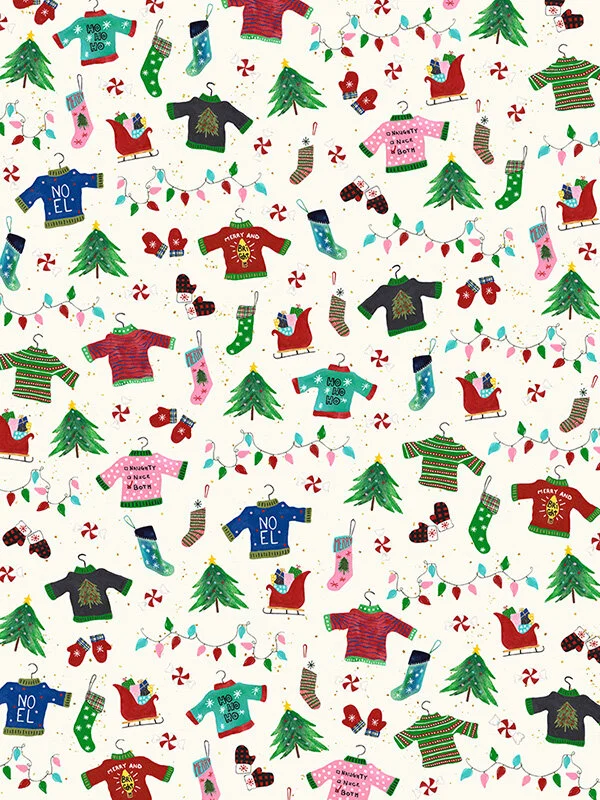 Vintage Holiday Wrapping Paper