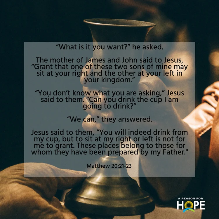 Matthew 20:21-23 — A Reason for Hope with Don Patterson