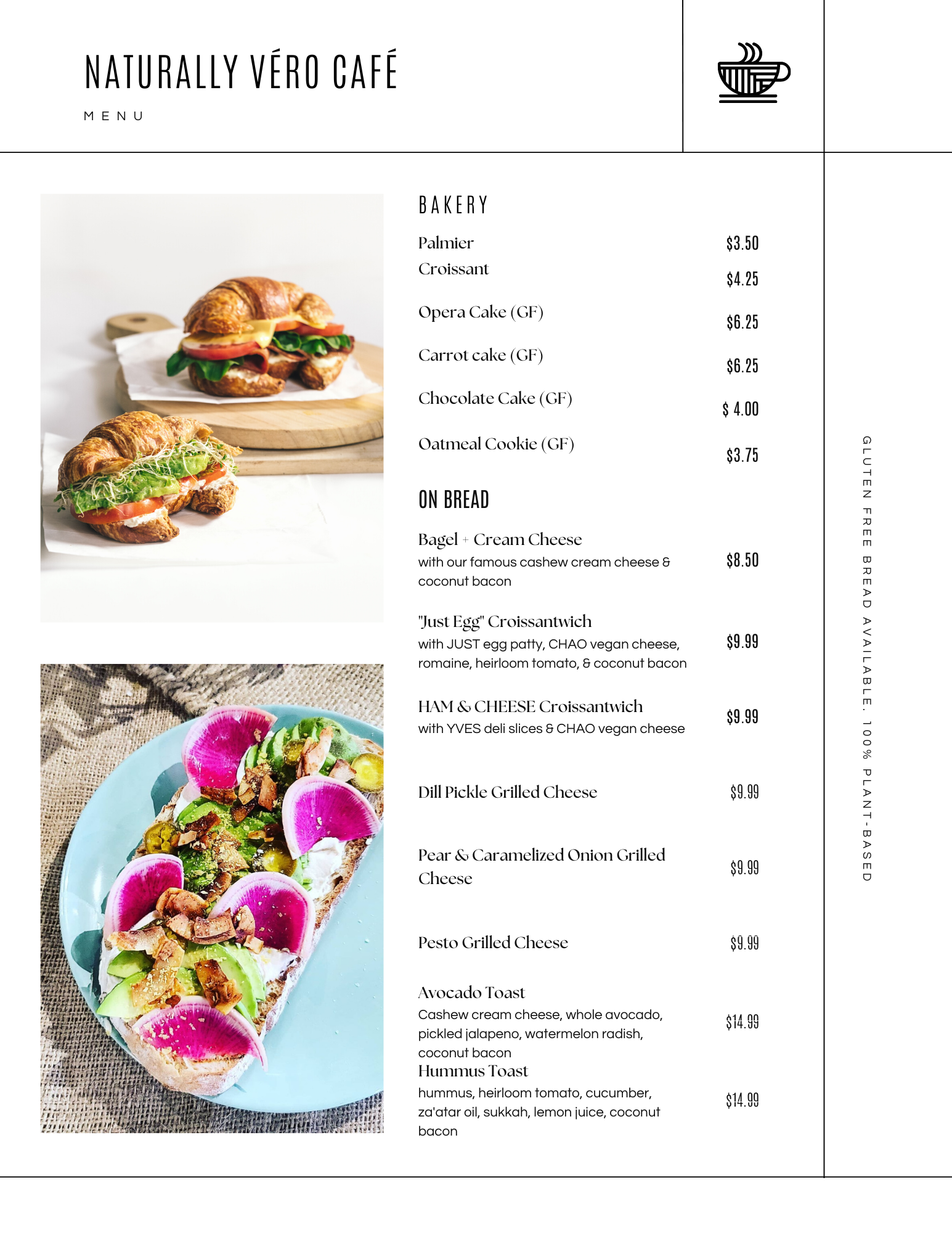 Le Menu — Naturally Vero