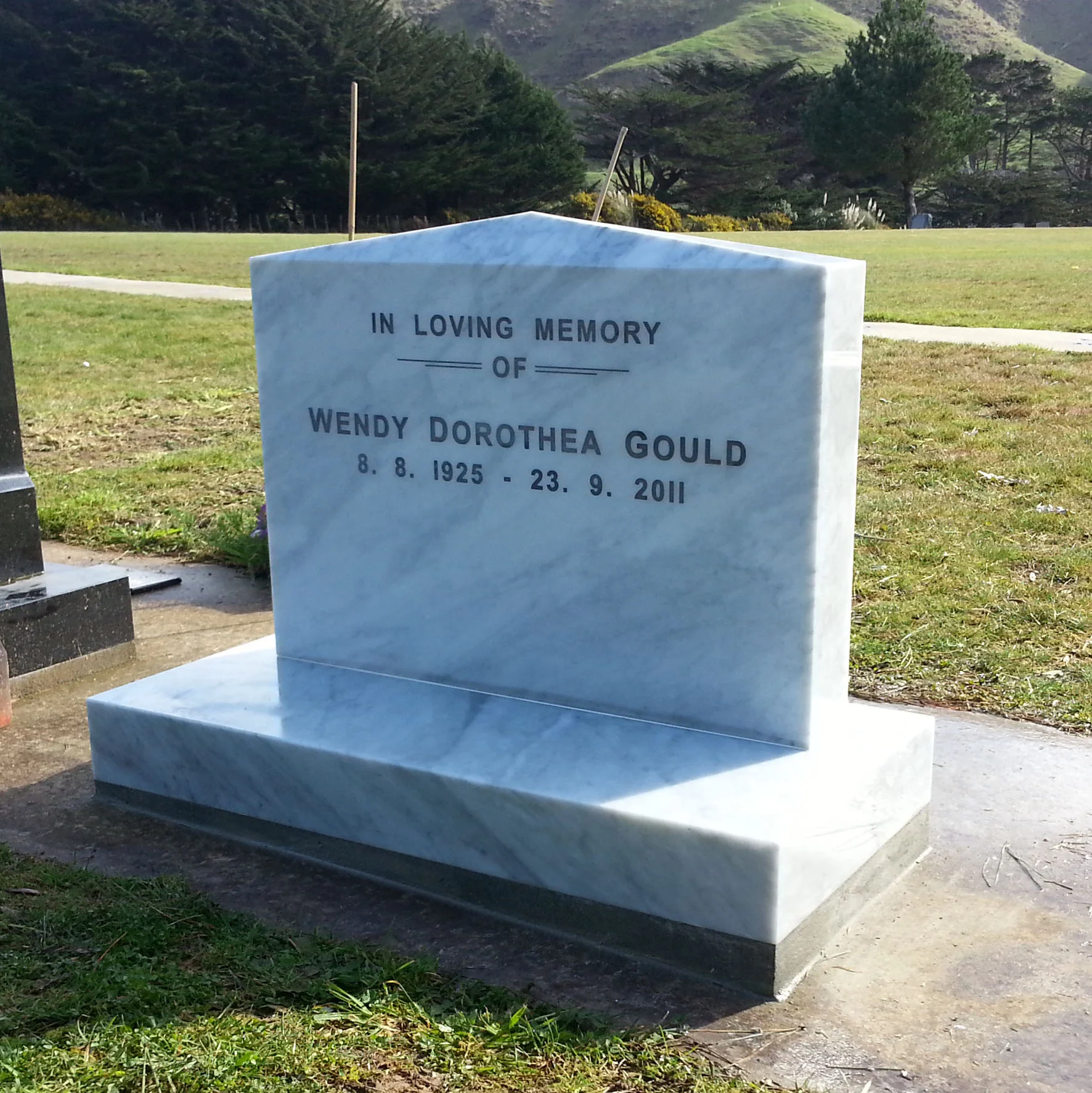 Traditional hand beaten lead lettering — Guardian Memorials