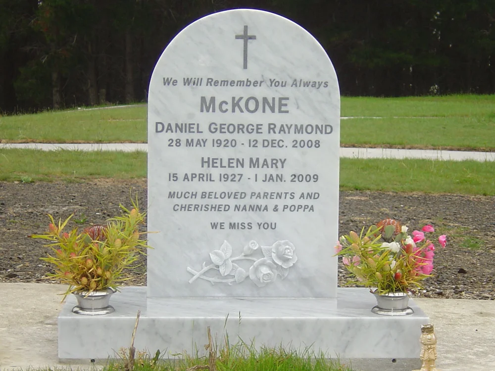 Traditional hand beaten lead lettering — Guardian Memorials